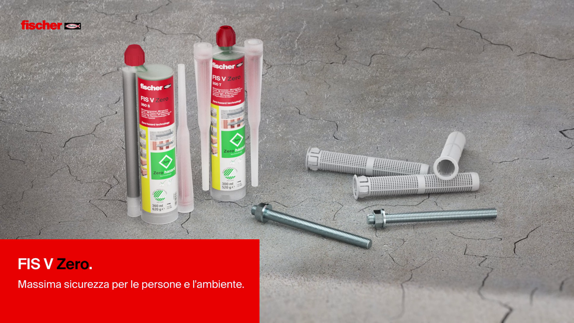 Resina a iniezione senza sostanze pericolose FIS V Zero - fischer